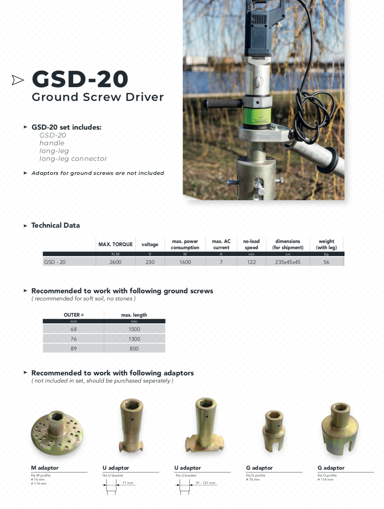 BUY Ground Screw Driver, GSD 20 | GREEN FINGER IRELAND | For Sale ...